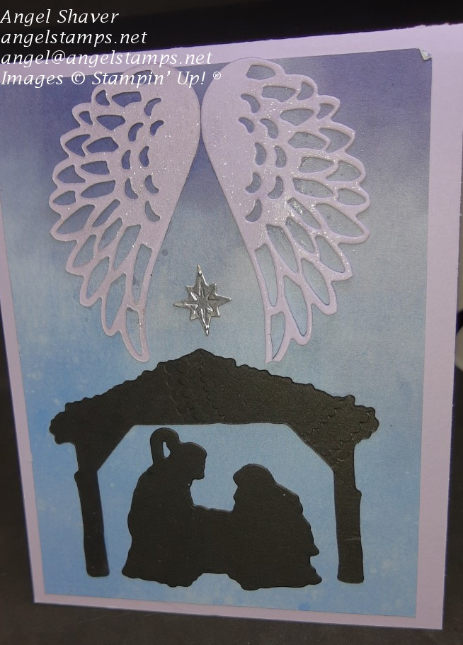 Video: Nativity with Angel Wings Christmas Card - Adaptive Crafting