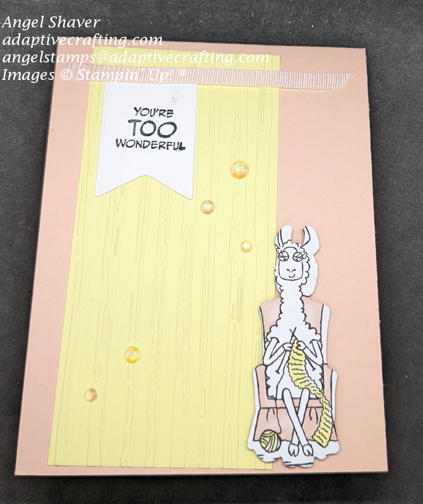 Knitting Llama - Adaptive Crafting